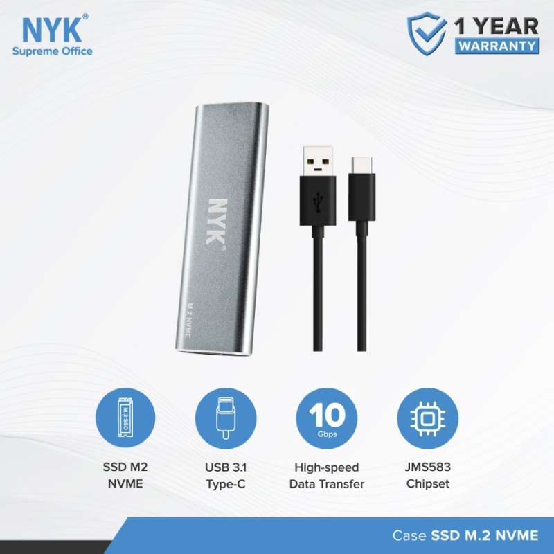 Jual Enclosure Case M.2 Nvme Ssd M2 Enclosure To Usb C Nyk Di Seller ...