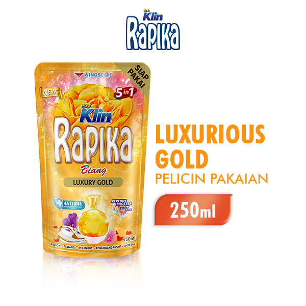 Promo Rapika Biang Luxurious Gold Pelicin dan Pewangi Pakaian Kemasan ...