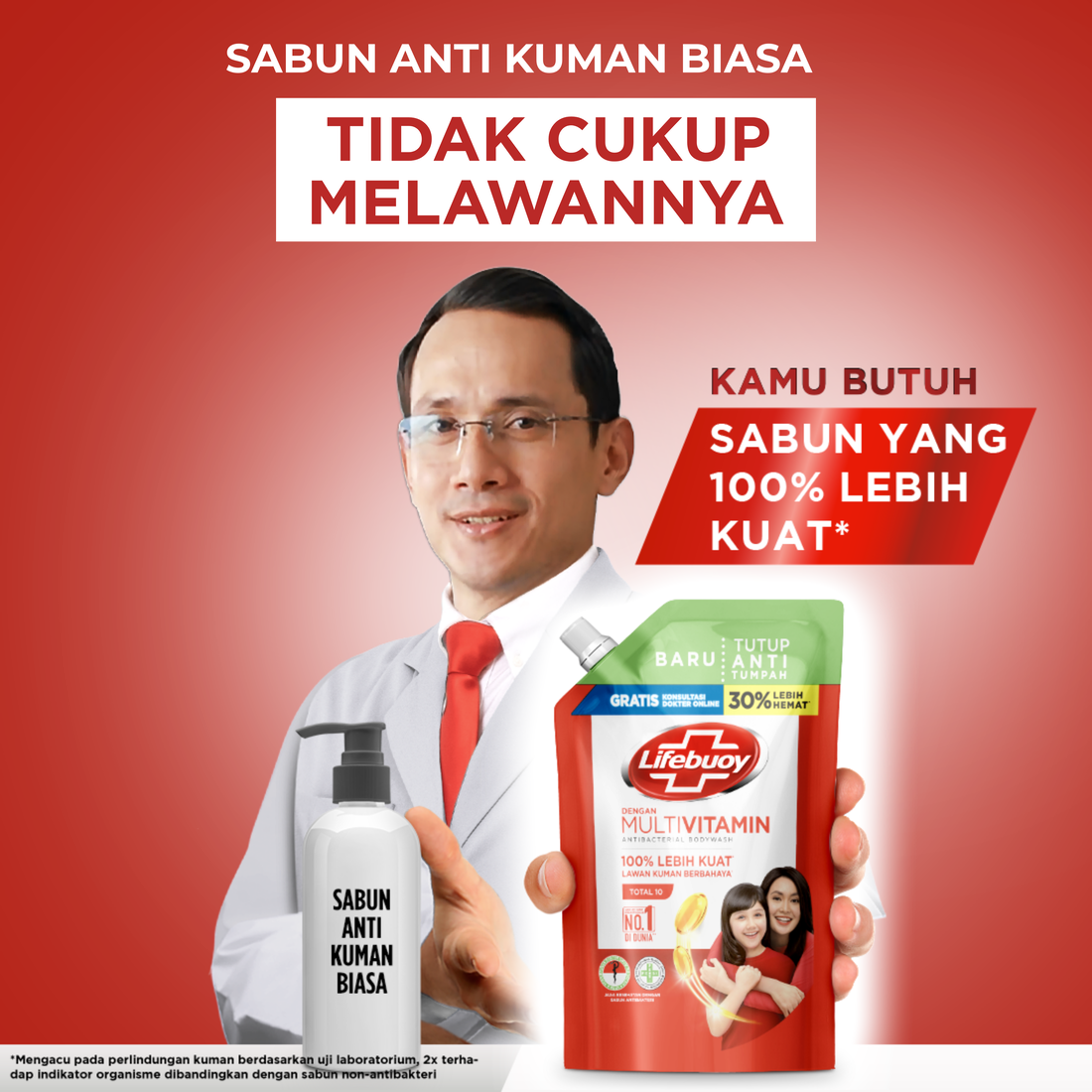 Promo Lifebuoy Sabun Mandi Cair Anti Bacterial Body Wash Total 10 100% ...