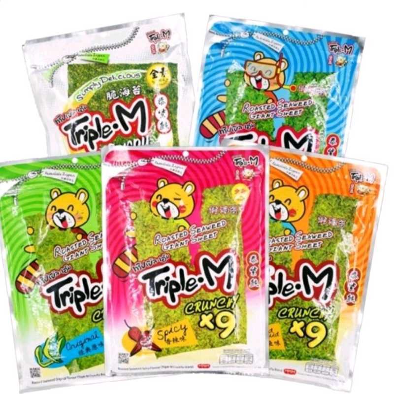 Jual Promo Triple M Roasted Seaweed/ Cemilan Rumput Laut Panggang /MMM ...