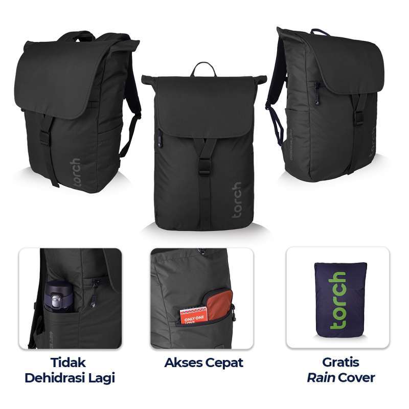 Jual Torch Tas Laptop Backpack Sekolah Kuliah Kerja Waterproof ...