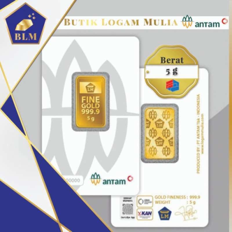 Jual Logam Mulia Antam 5 Gram - 2026 Di Seller Butik Logam Mulia ...