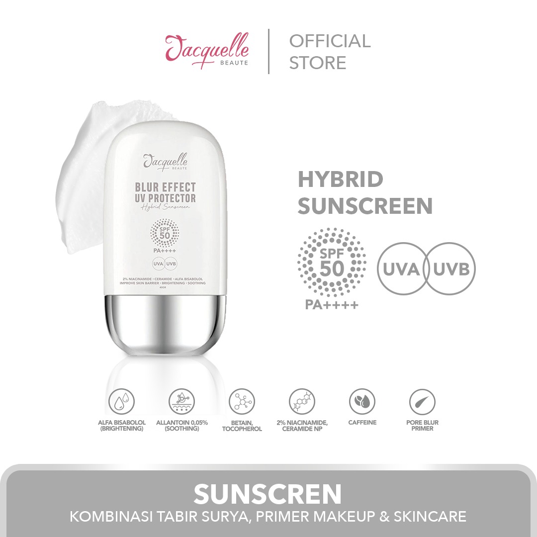 Promo Jacquelle Blur Effect UV Protector : Hybrid Sunscreen SPF 50 PA ...