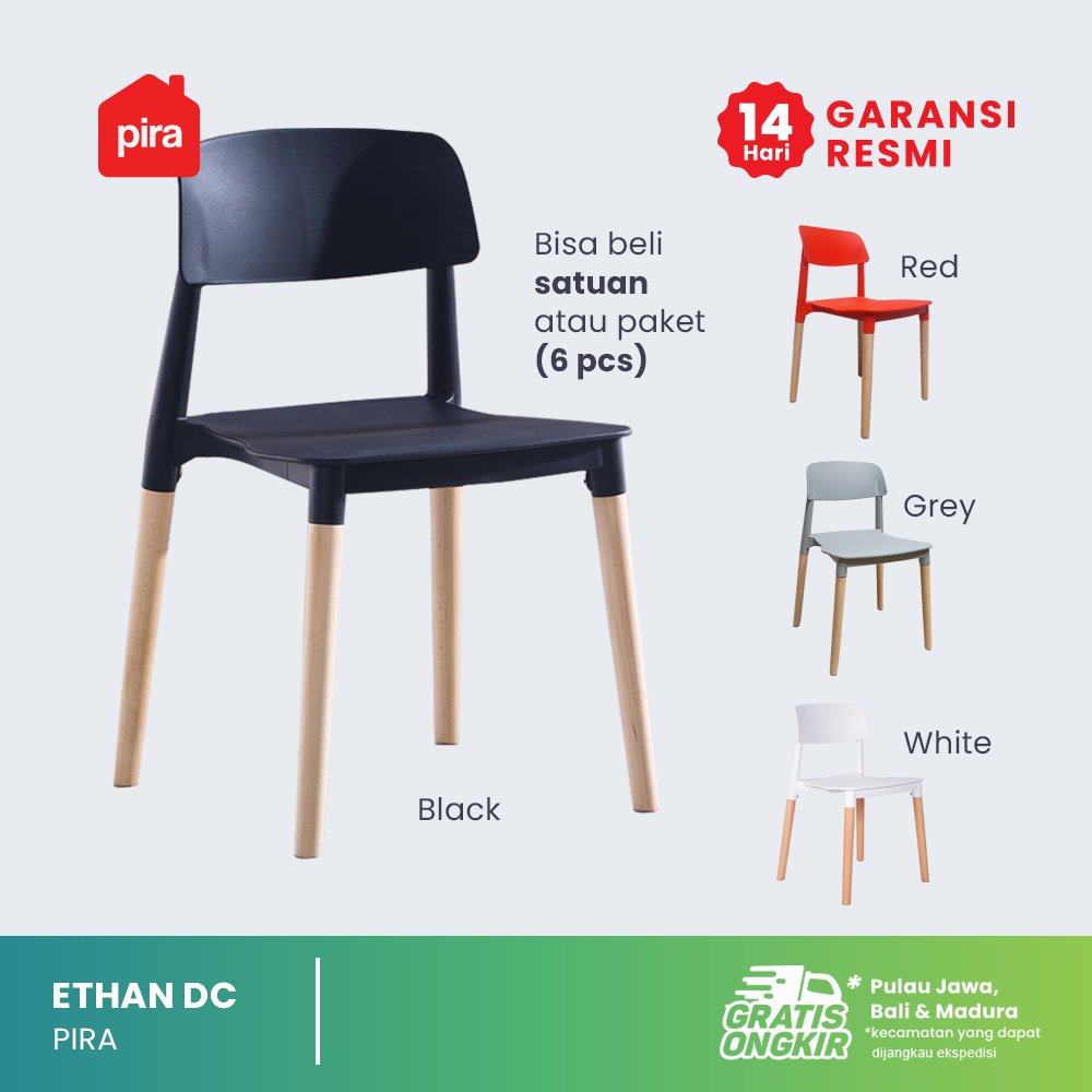 Promo PIRA - ETHAN DC Kursi Makan / Kursi Belajar / Kursi Teras / Kursi ...