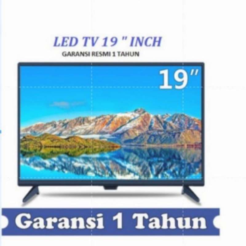 Jual TV LED 19 INCH FULL LAYAR GARANSI 1 TAHUN MURAH HDMI VA VGA USB PC ...