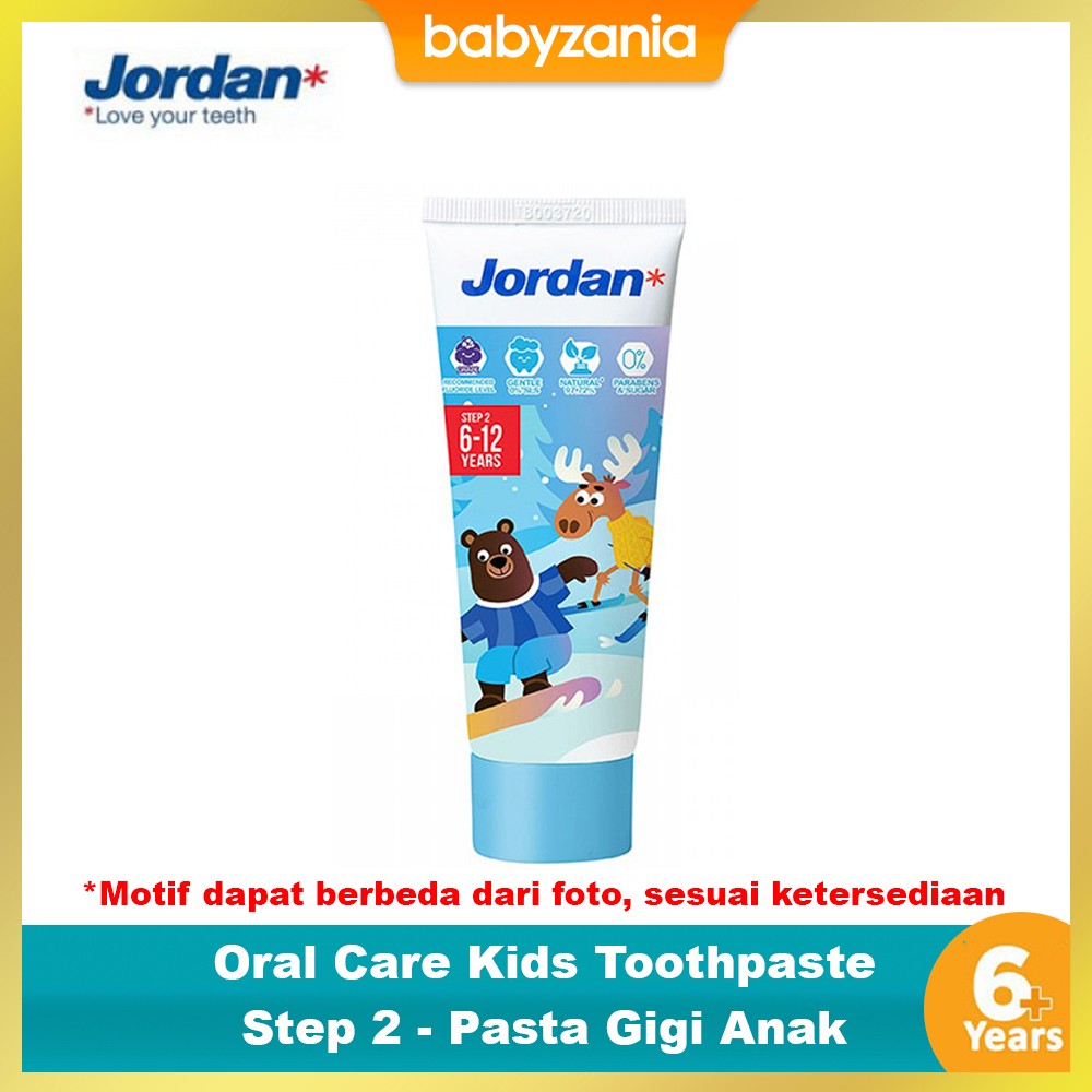 Jual Jordan Oral Care Kids Toothpaste Pasta Gigi Anak Step 2 (6-12 ...