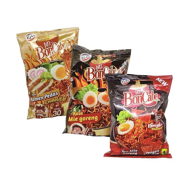 Promo BonCabe - MIE INSTAN dengan Level Pedas - Ukuran BESAR - MI ...