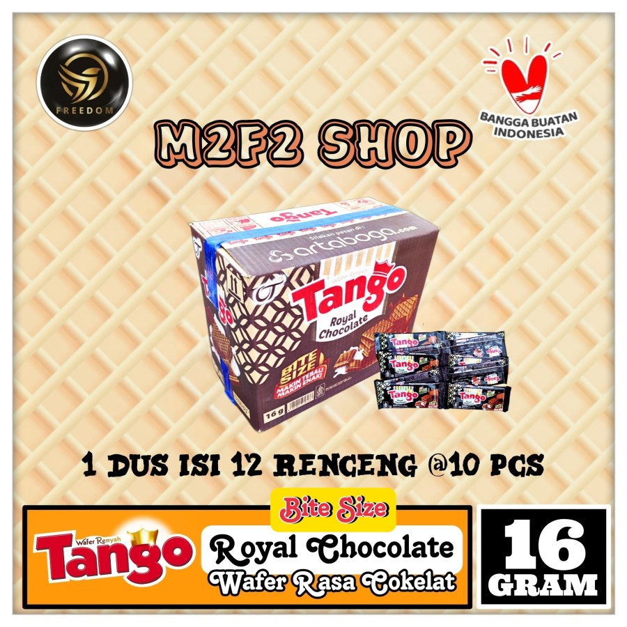 Promo Tango Wafer Royal Chocolate BITE SIZE | Krim Cokelat Sachet - 16 ...