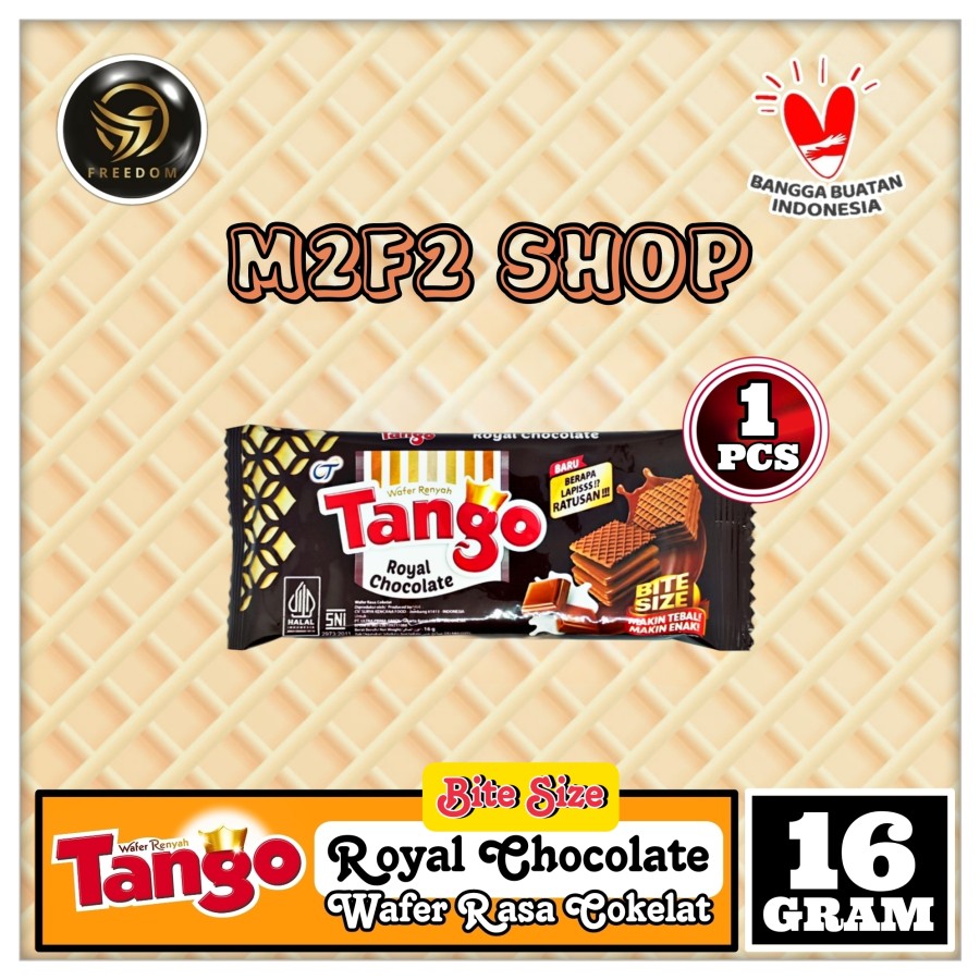 Promo Tango Wafer Royal Chocolate BITE SIZE | Krim Cokelat Sachet - 16 ...