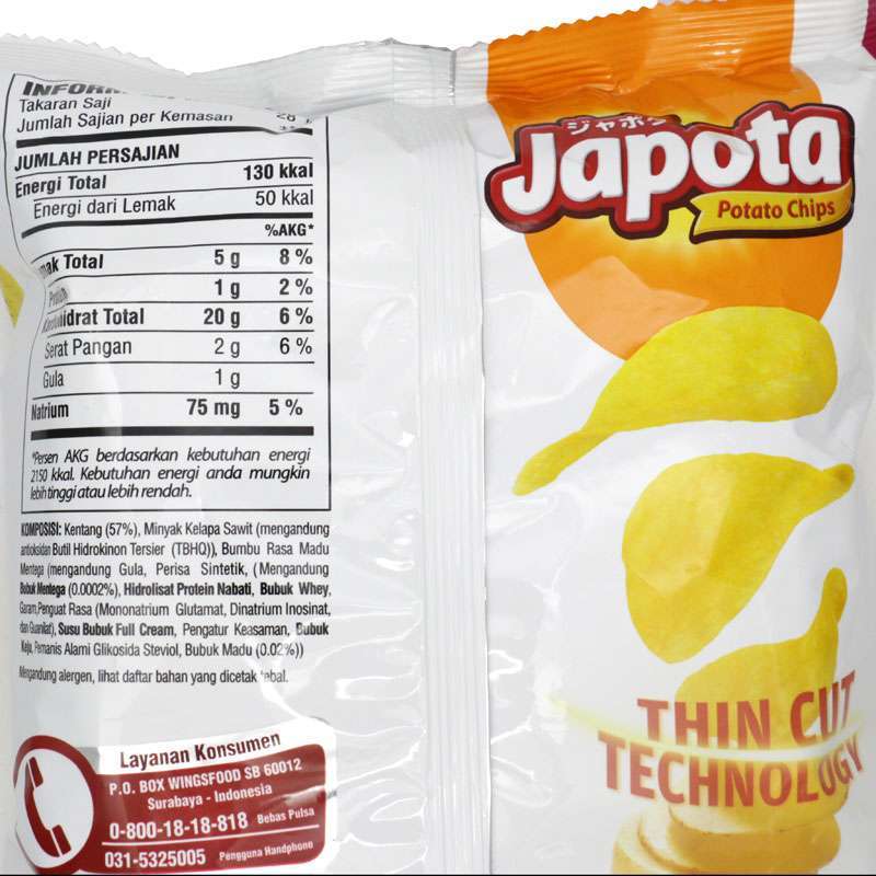 Jual Japota Keripik Kentang Happy Honey Butter 68 g di Seller Alfamidi ...