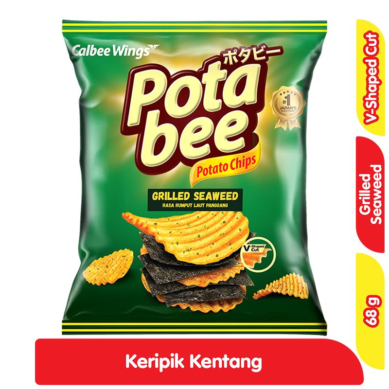 Jual POTABEE Potato Chips Grilled Seaweed 68 g di Seller Alfamidi ...