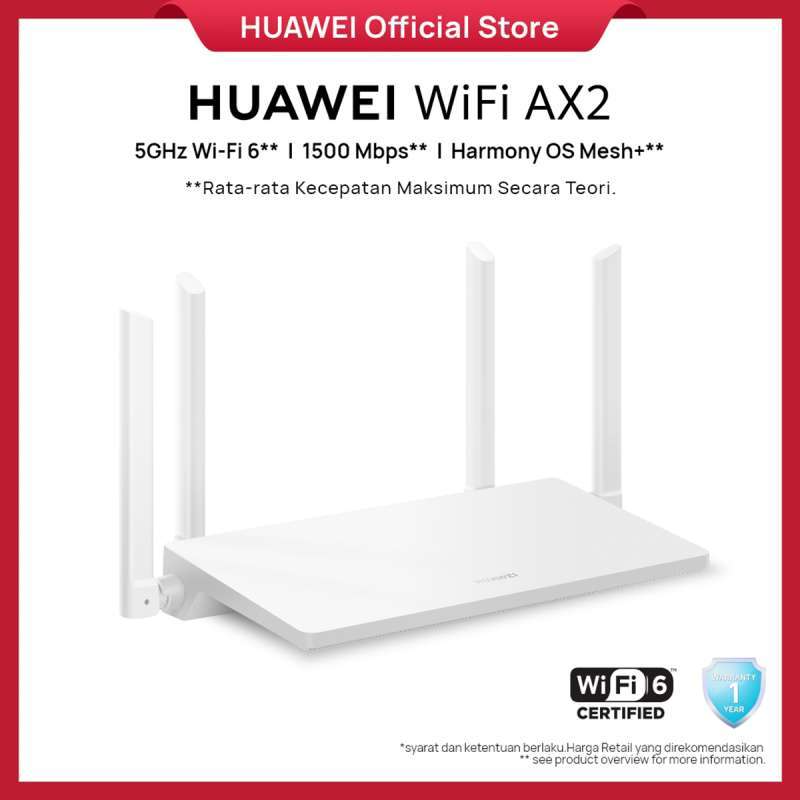 Jual Huawei Wifi Ax2 | 5 Ghz Wi-fi 6 Support | 1500 Mbps Fast Speed ...