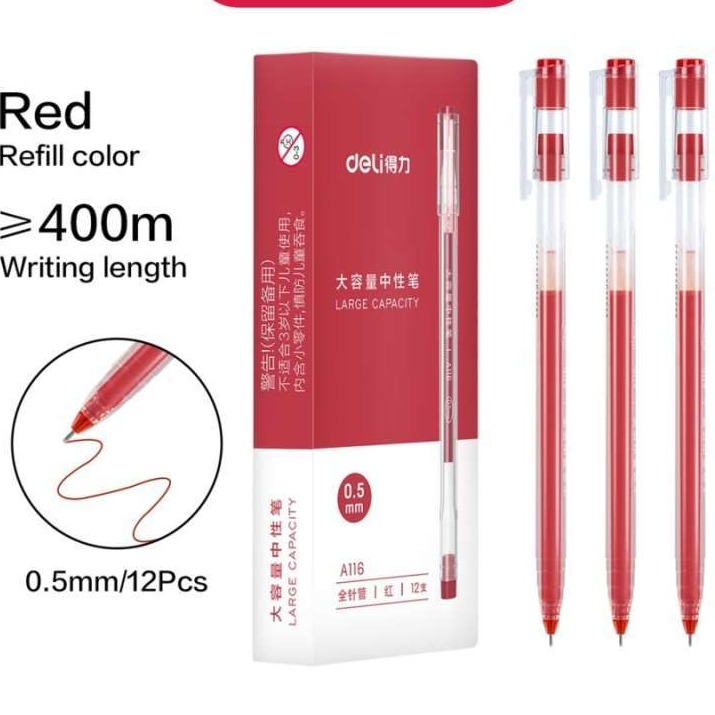 Jual Pulpen Deli 1 Pack Original Harga Termurah Mei 2024 | Blibli