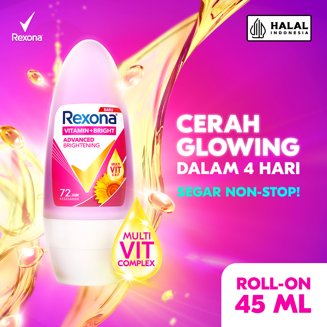Promo Rexona women Advanced Brightening Roll-on Deodorant [45 Ml ...