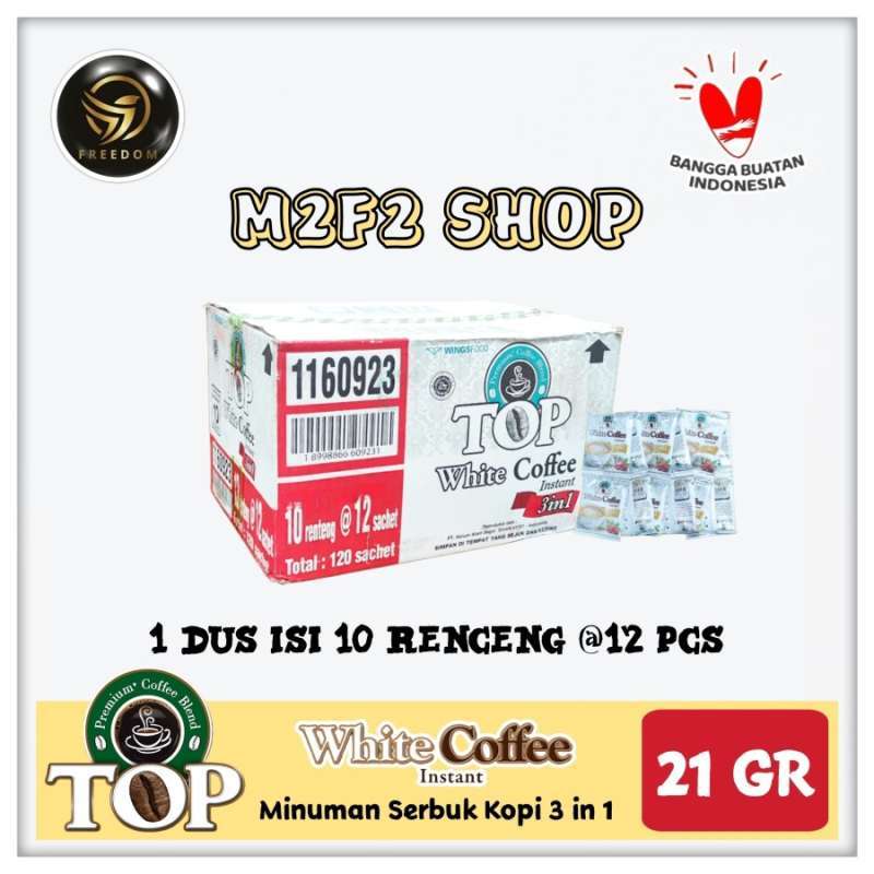 Promo Top Premium Coffee Blend White Coffee | Kopi Susu Instant Sachet ...