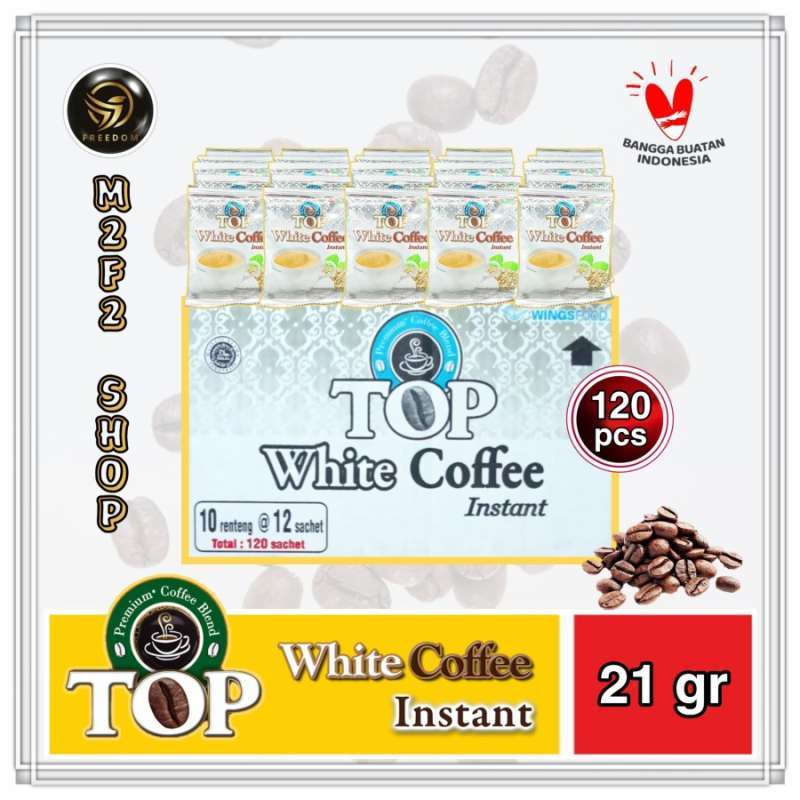 Promo Top Premium Coffee Blend White Coffee | Kopi Susu Instant Sachet ...
