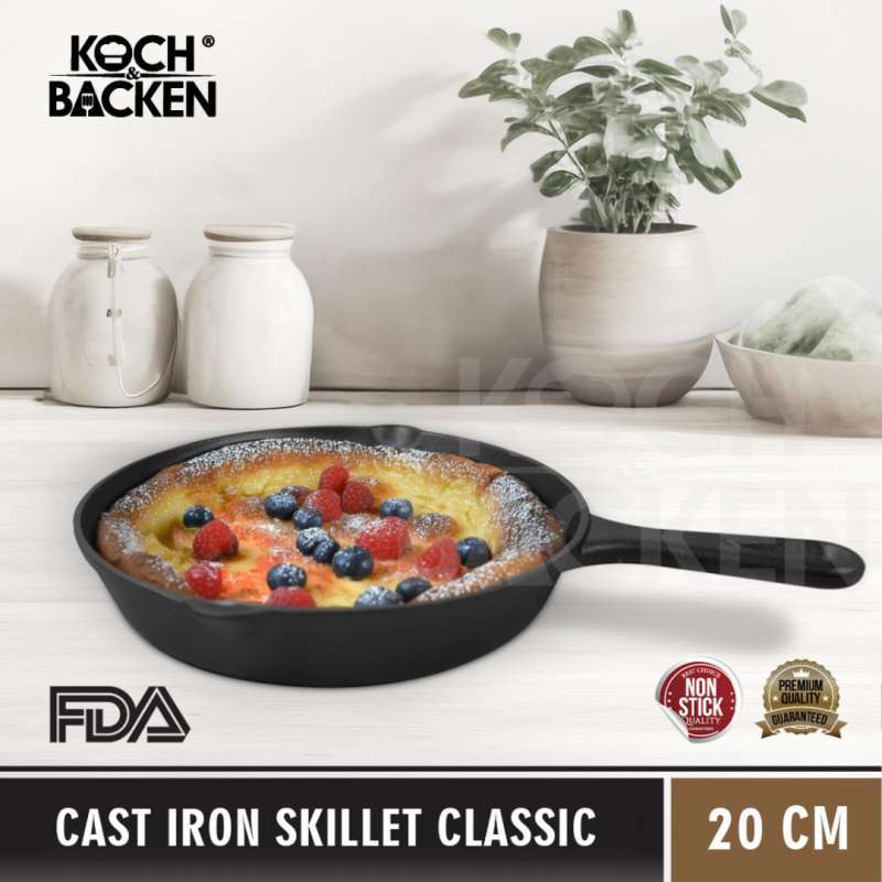 Promo Koch&backen Cast Iron Skillet Clasic Preseasoned 20cm - Panci ...