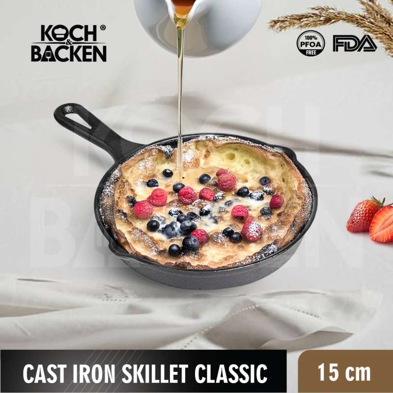 Promo Koch&backen Cast Iron Skillet Clasic Preseasoned 15cm - Panci ...