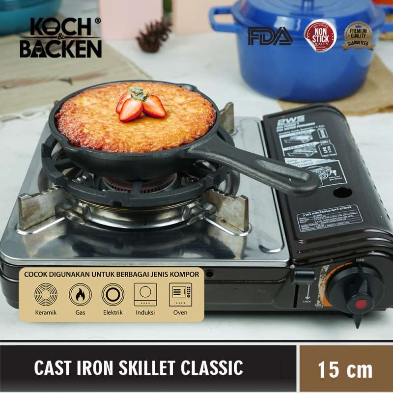 Promo Koch&backen Cast Iron Skillet Clasic Preseasoned 15cm - Panci ...