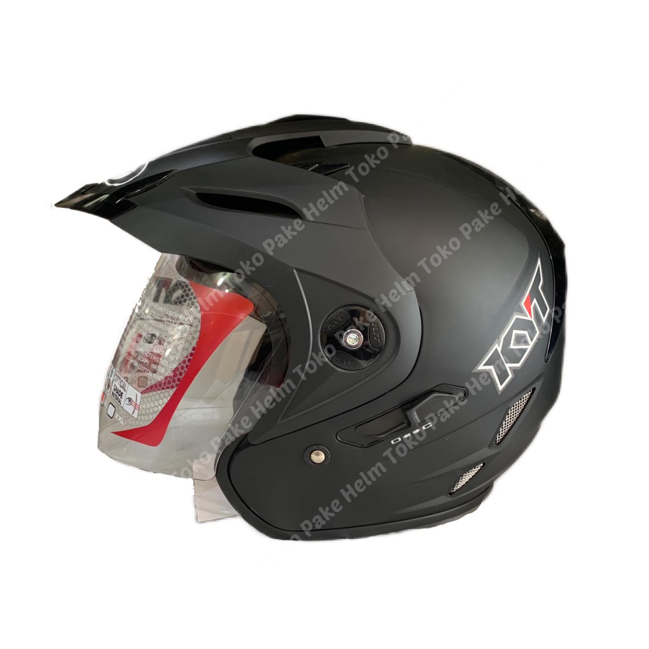 Jual Helm Kyt Venom Rr Hitam Dof Black Dof Helm Kyt Half Face Double ...
