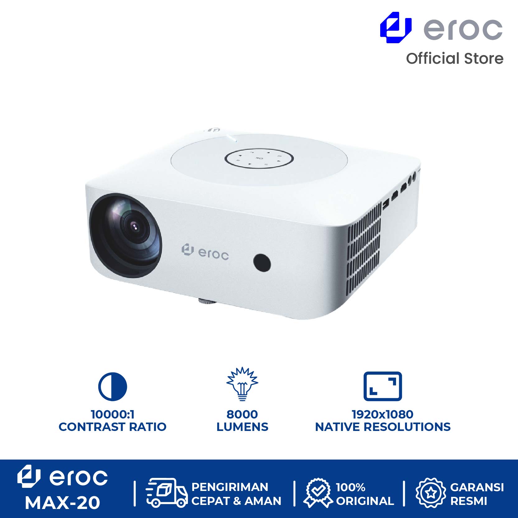 Jual EROC Smart Projector LCD - Full HD - Built in Speaker - Model ...