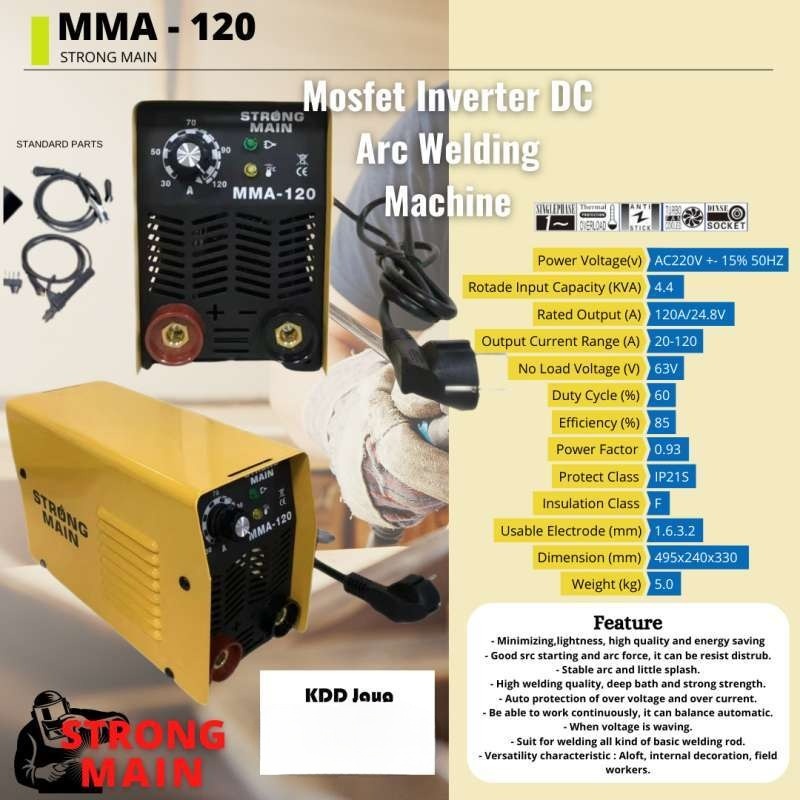 Jual Strong Main - Mesin Las Mma-120 Welding Machine Di Seller Kdd Jaya ...