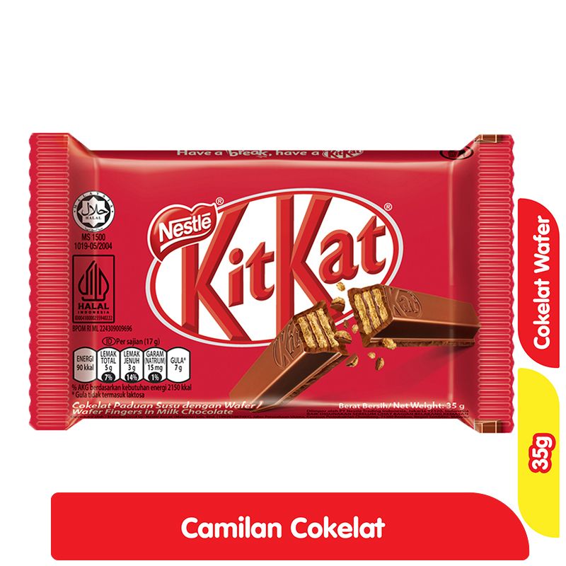 Jual Kitkat Original Chocolate 4f 35 G Di Seller Alfamidi - Alfamidi ...