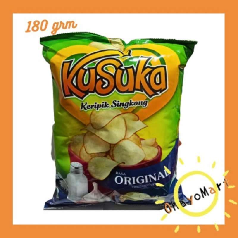 Jual Kusuka Keripik singkong Rasa Original / Cassava Chips Original ...