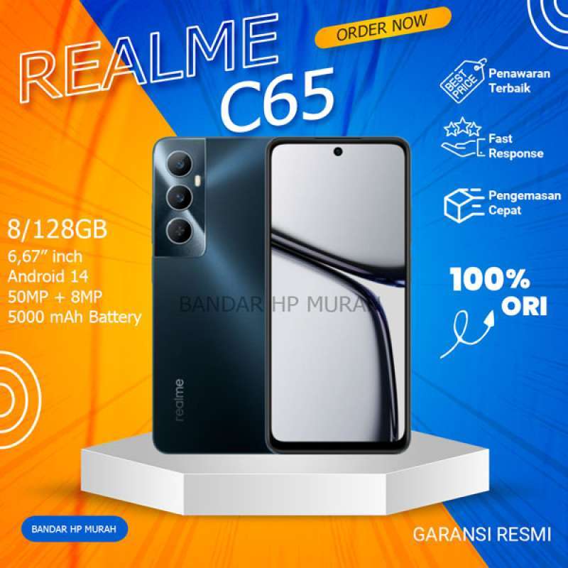 Jual Realme C65 45w Fast Charge | 5000mah Massive Battery | G85 ...