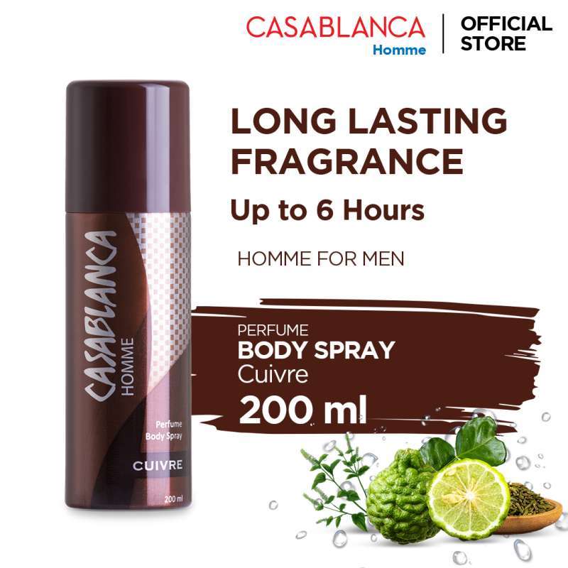 Promo Casablanca Cuivre Copper Body Spray Pria [200 Ml] Diskon 20% Di ...