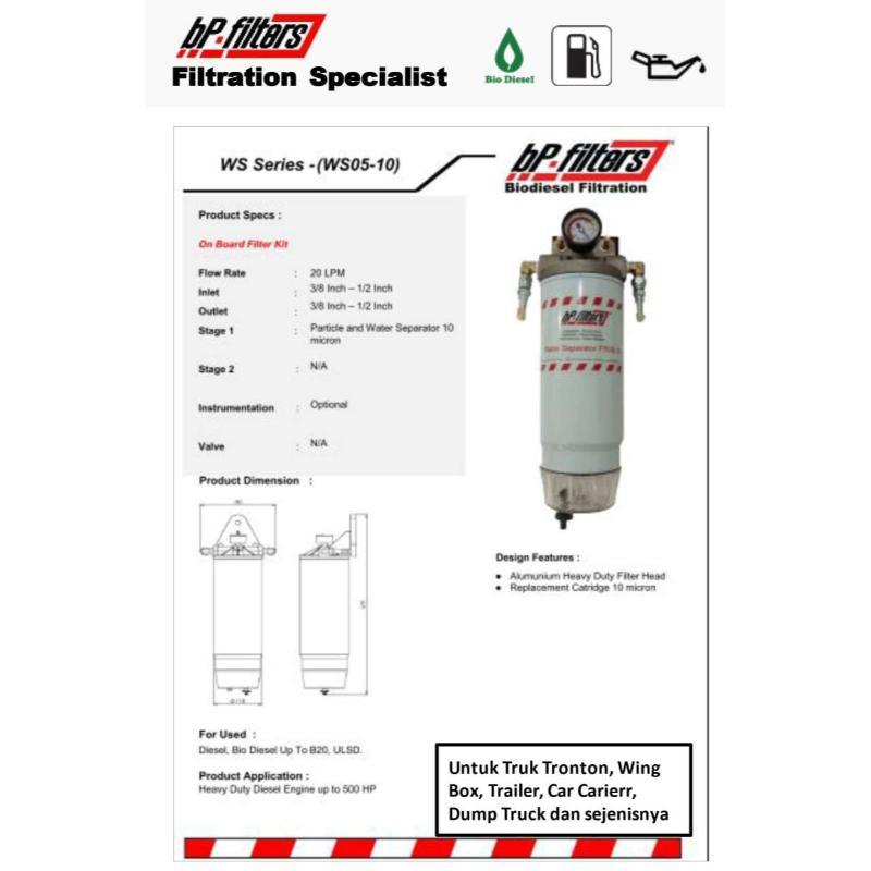 Jual Filter Solar - Bp Filters Ws05-10 Truck Besar, Truck Tronton, Bus ...