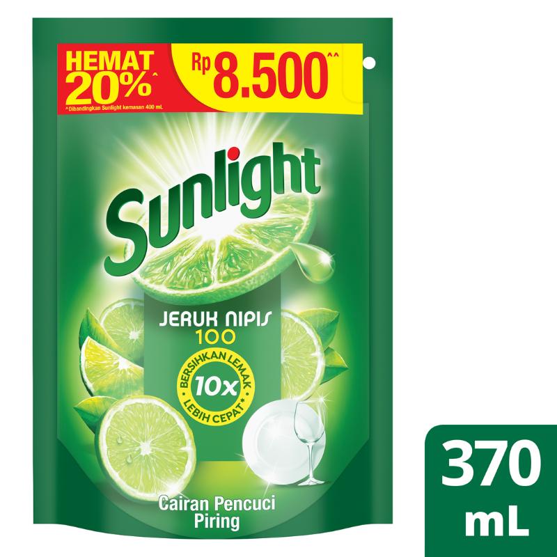 Promo Sunlight Jeruk Nipis Sabun Cuci Piring [370 Ml] Diskon 22% Di ...