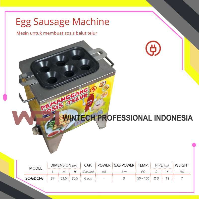 Jual Getra SC-GDCJ-10 SC GDCJ 10 Egg Sausage Machine Mesin Sostel / Sosis Balut Telur / Egg Hot ...