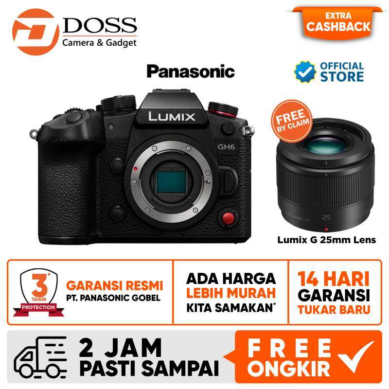 Promo Panasonic Lumix Dc-gh6 Kamera Mirrorless [body Only] Diskon 16% Di Seller Doss Bandung ...