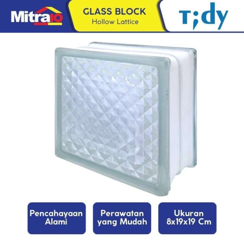 Jual Tidy Glass Block Hollow Lattice 8x19x19 Cm Di Seller Mitra10 ...