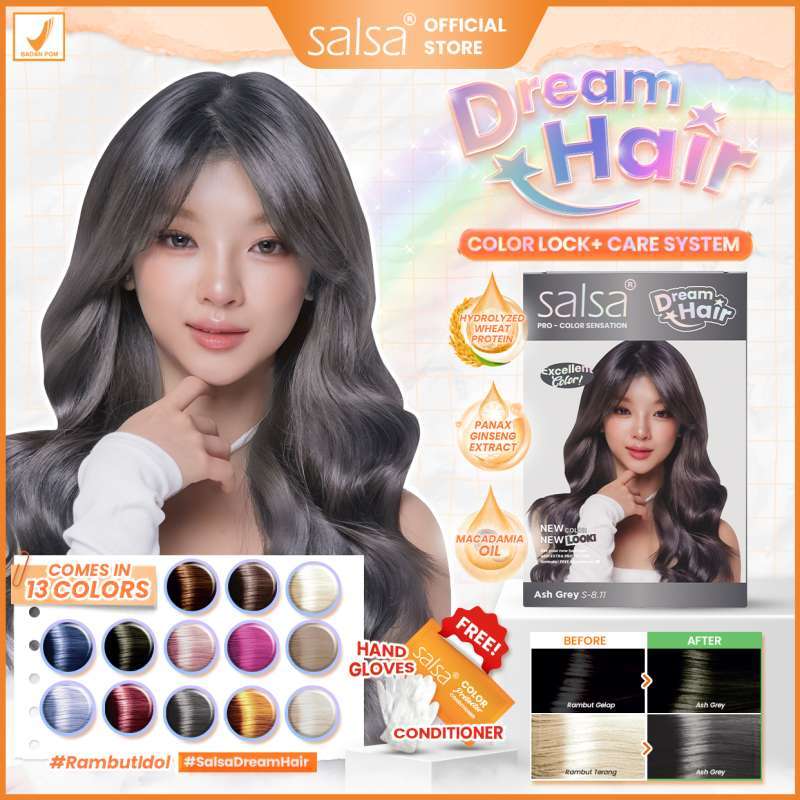 Promo Salsa Dream Hair Color - Cat Rambut Permanen Praktis Intens Tahan ...