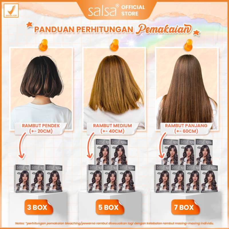 Promo Salsa Dream Hair Color - Cat Rambut Permanen Praktis Intens Tahan ...