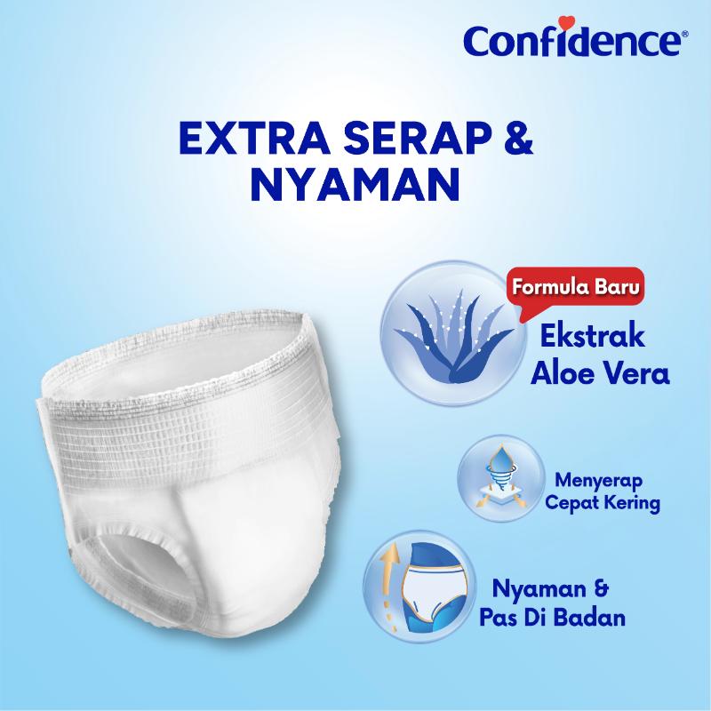 Promo Confidence Popok Dewasa Celana Ekstra Serap E-pack [size L/16x3 ...