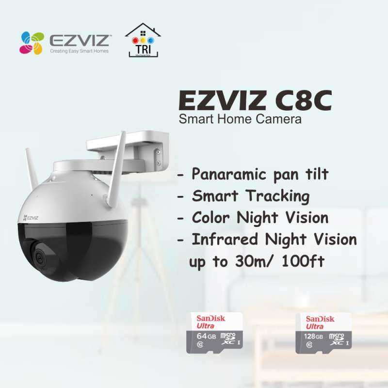 Jual Ezviz C8c Ip Camera Outdoor Pan Tilt Wifi Color Night Vision ...