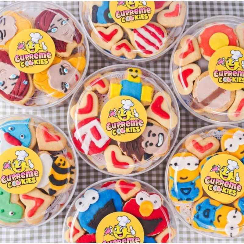 Jual . Cupreme cookies kue kering karakter aneka karakter kartun lucu ...