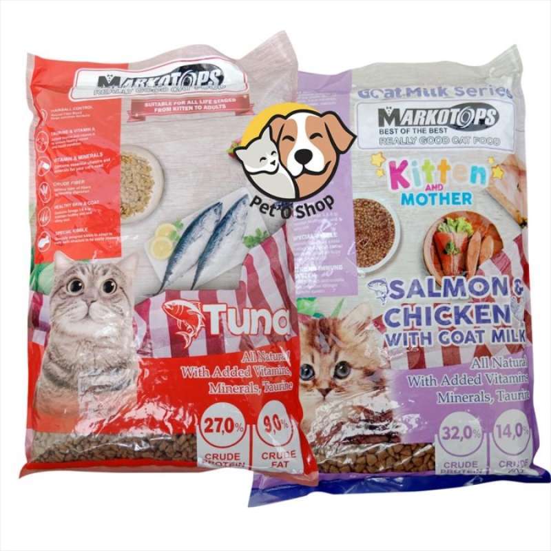 Jual Markotop Dry Cat Food 800gr Makanan Kucing with Goat Milk di ...
