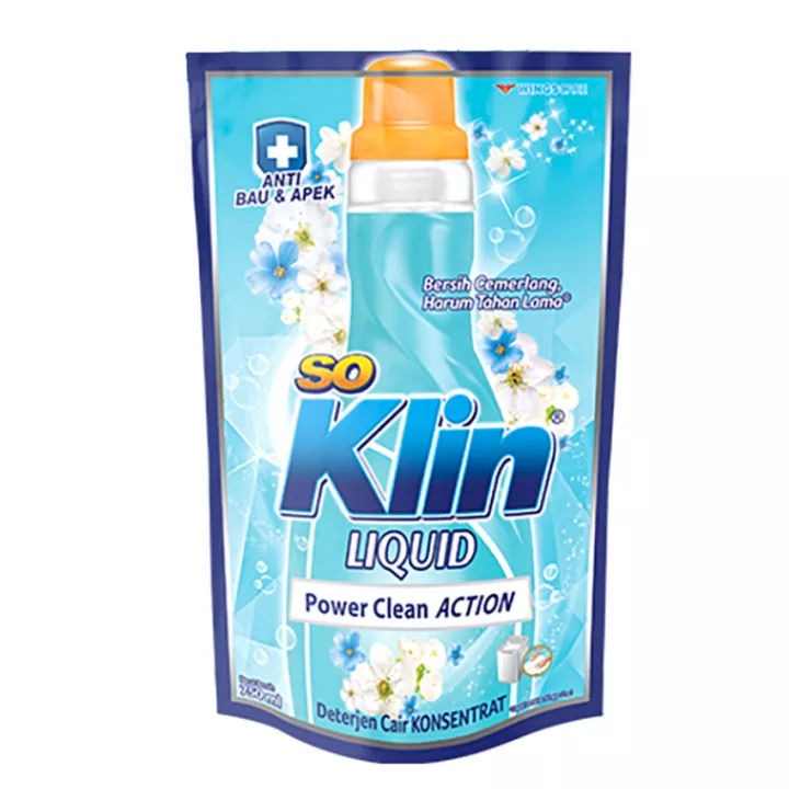 Promo so Klin Liquid Deterjen Cair Anti Bakteri 720ml Diskon 22% di ...