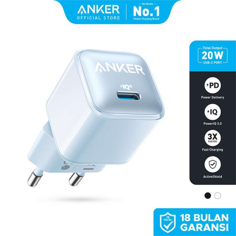 Promo Wall Charger Anker Powerport Nano Pro 20w - A2637 - Hitam Diskon ...