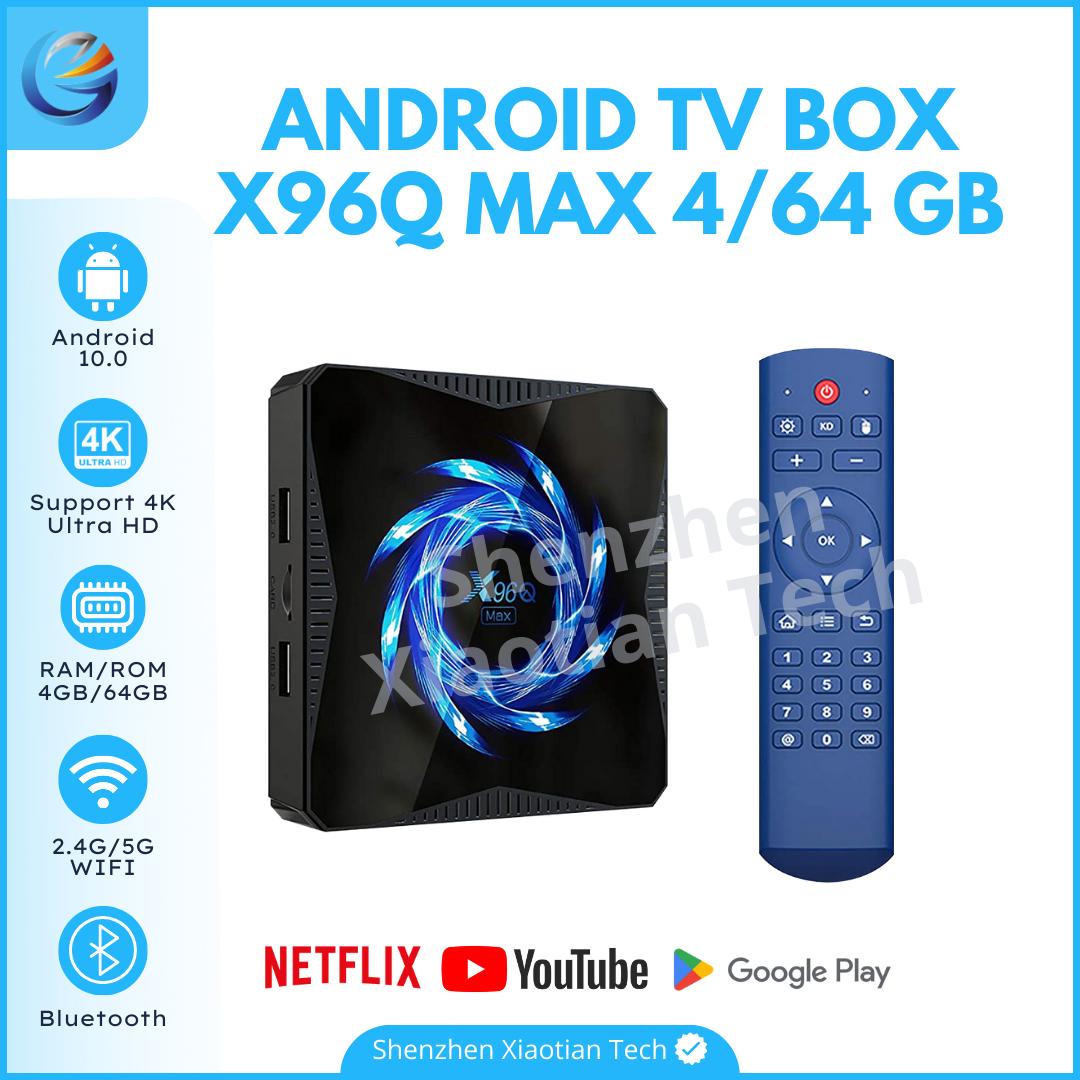 Promo Android Tv Box X96Q MAX 4GB/64GB os 10 Miracast Airplay Diskon 8% ...