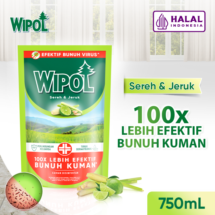 Wipol 750 Ml Refil - 🔥 Harga Grosir Februari 2025