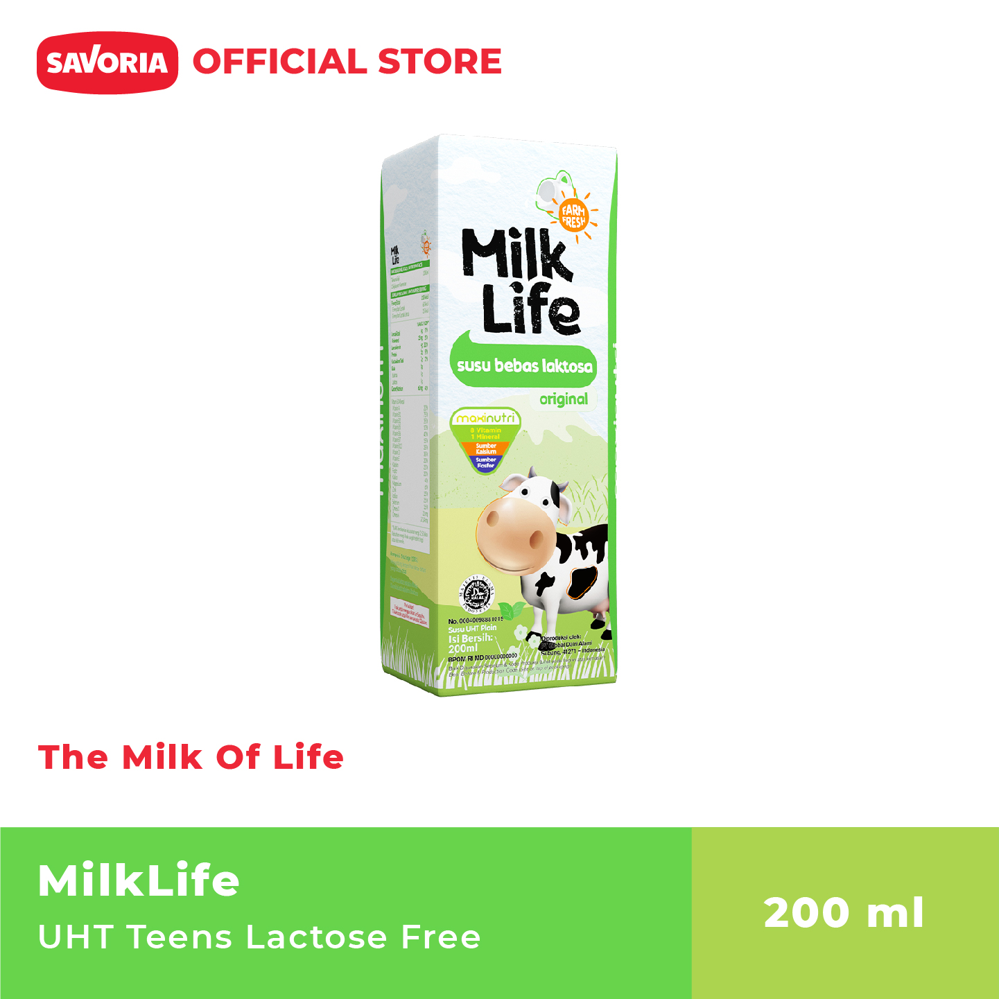 Promo Surabaya - Milklife Uht Lactose Free [200 Ml] Diskon 8% Di Seller Savoria Surabaya By ...