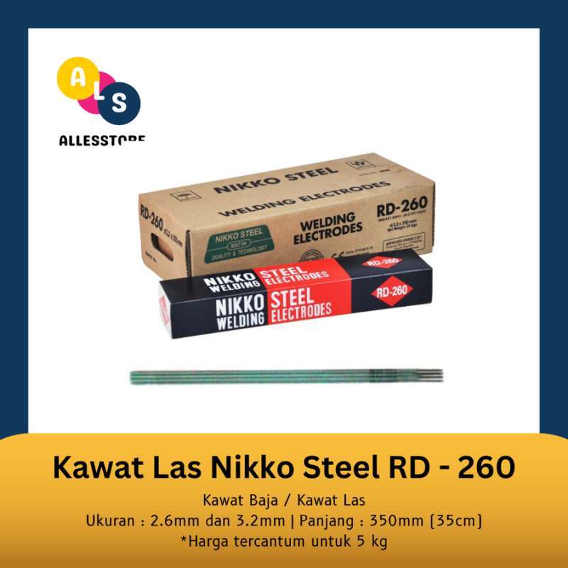 Promo Kawat Las Listrik/ Kawat Las Nikko Steel Rd 260/ Welding Electrodes Diskon 14% Di Seller ...
