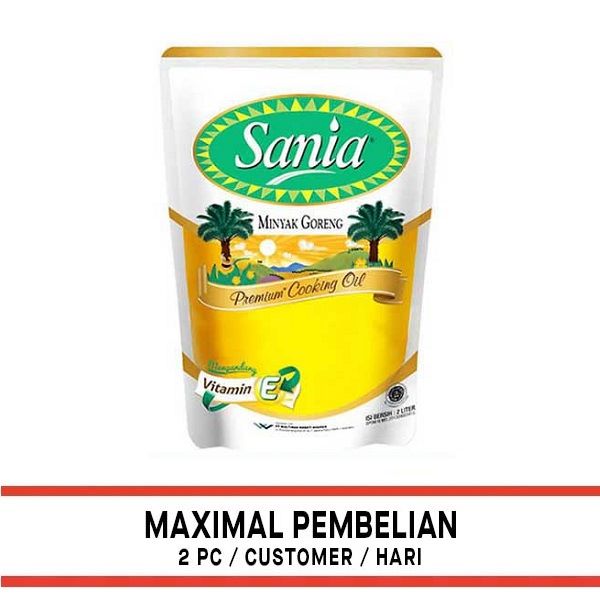 Promo Sania Cooking Oil Ref 2 Ltr Diskon 9% Di Seller Hypermart ...