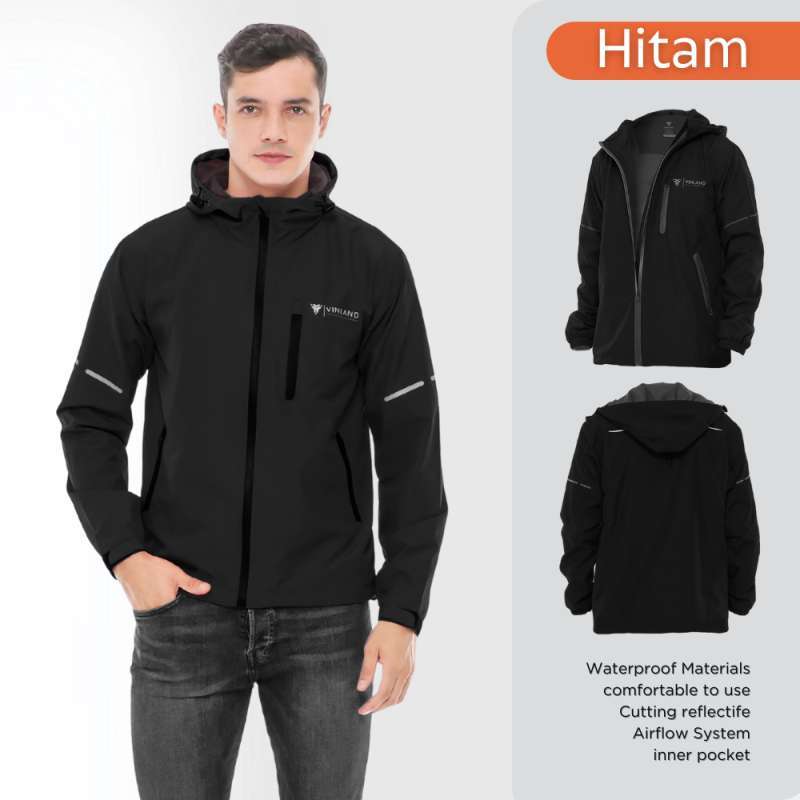 Jual Jaket Hoodie Pria Motor Terbaru Anti Angin Dan Air Touring Polos ...