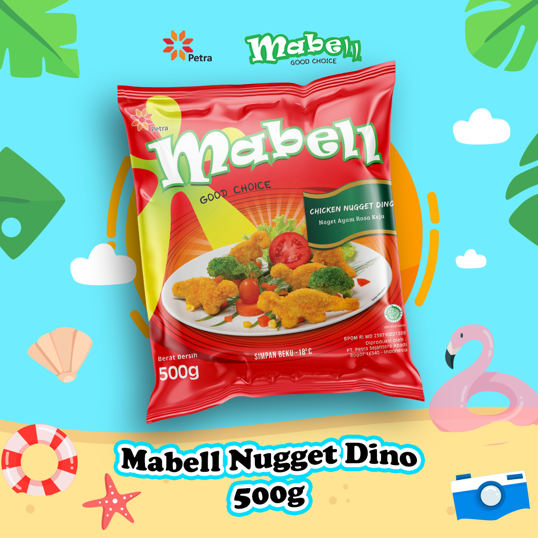 Promo MABELL CHICKEN NUGGET DINO 500 GRAM Diskon 23% di Seller MABELL ...